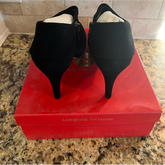Adrienne Vittadini | Shoes | Black Suede Platform Shooties | Poshmark